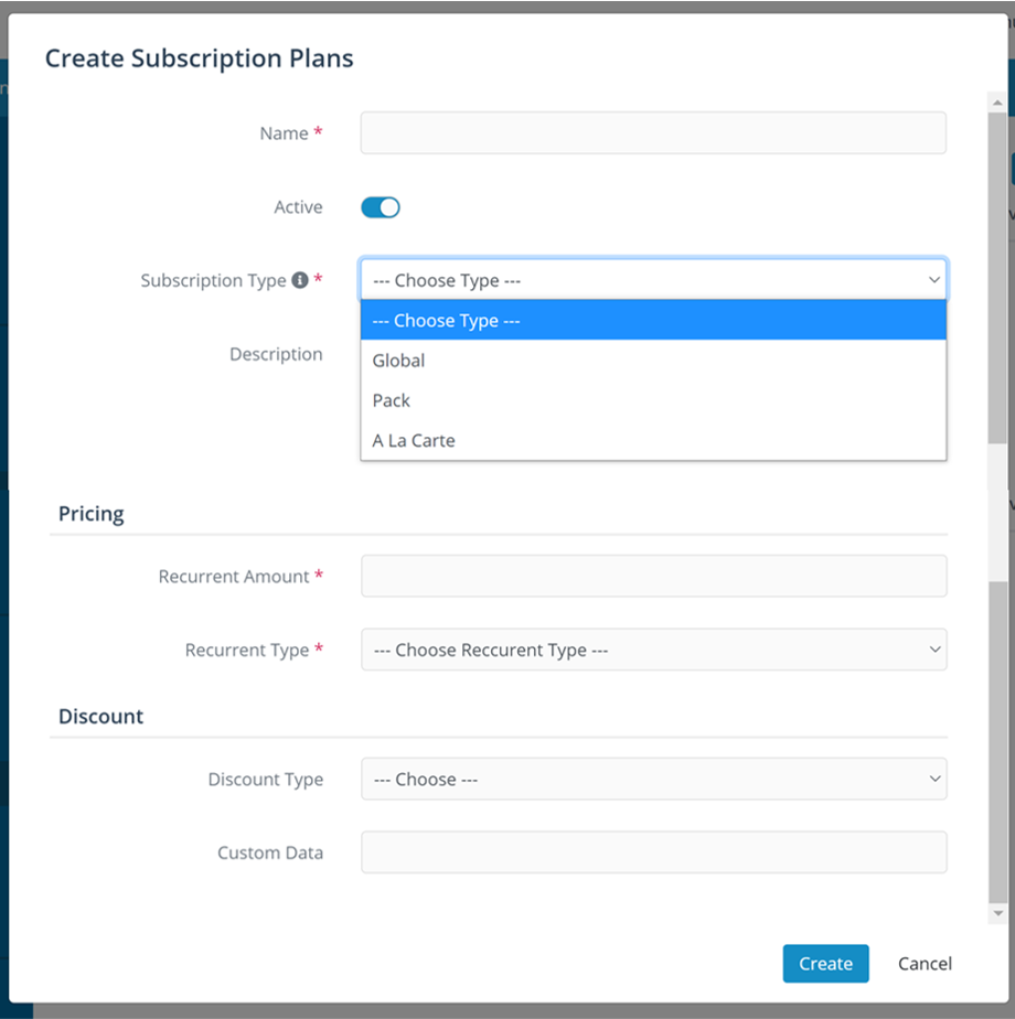 Subscription Plans